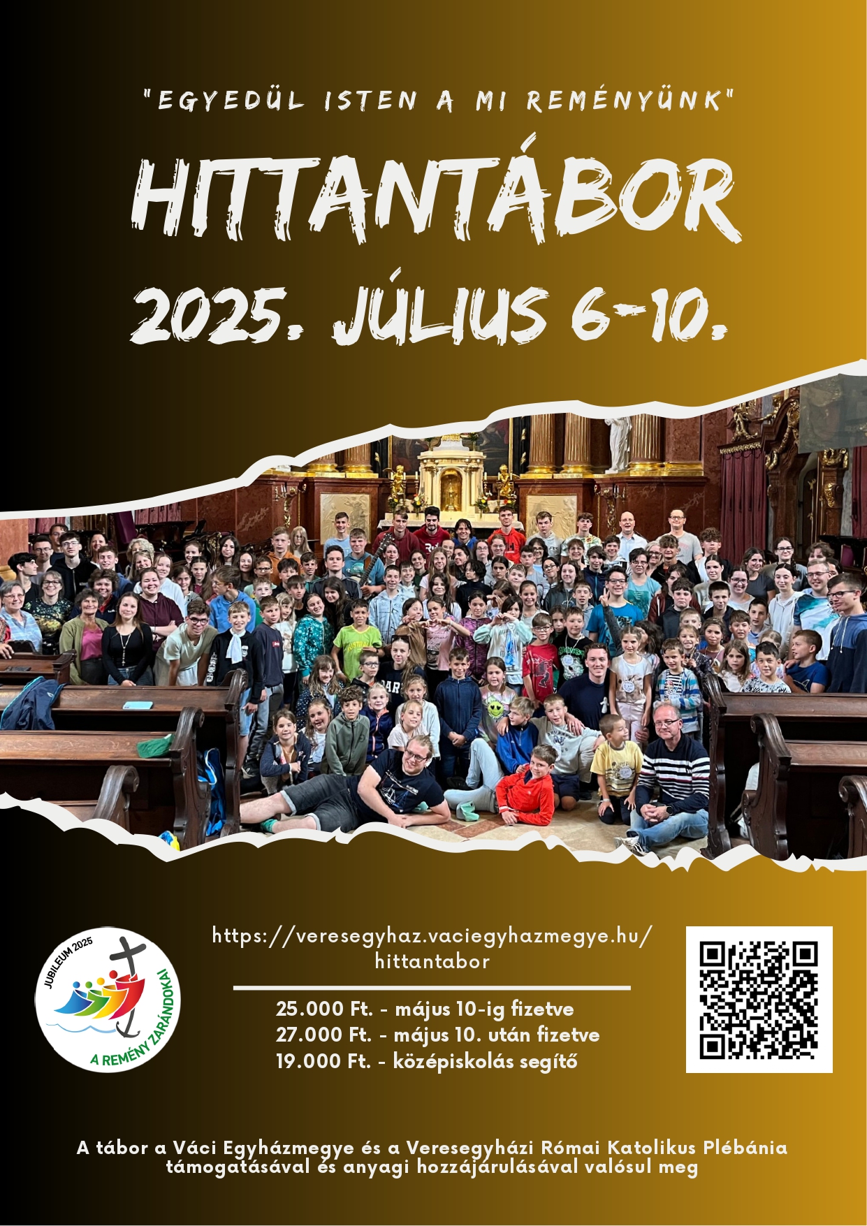 Hittantábor - Szentlélek-templom Veresegyház